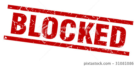 square grunge red blocked stamp - Stock Illustration [31081086] - PIXTA