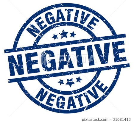 negative blue round grunge stamp - Stock Illustration [31081413] - PIXTA