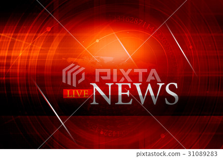 Live news text with world map background Expanding - Stock Illustration ...
