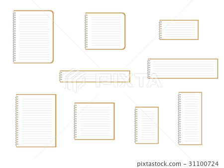 Ring note material set (with rulers) - Stock Illustration [31100724 ...