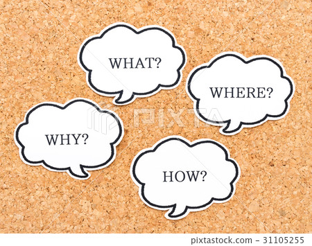 3W1H Question English Marketing Promotion... - Stock Photo [31105255] - PIXTA