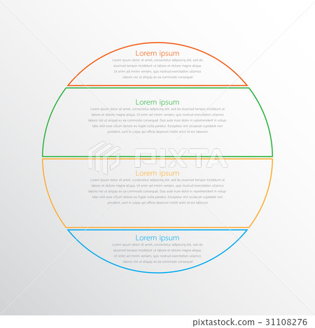 The infographic details for the report. 4 topic. - Stock Illustration ...
