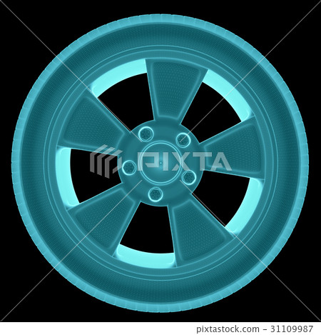 X-Ray Image Of Car Wheel - Stock Illustration [31109987] - PIXTA