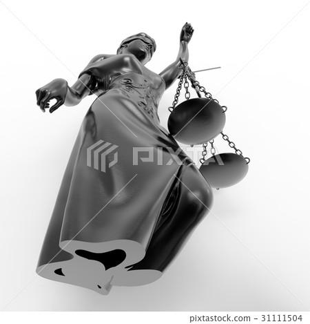 Broken lady of justice 3d rendering - Stock Illustration [31111504] - PIXTA