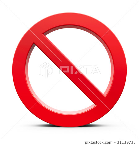Red No sign-插圖素材 [31139733] - PIXTA圖庫