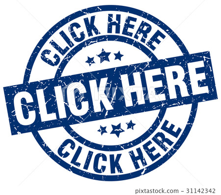 click here blue round grunge stamp-插圖素材 [31142342] - PIXTA圖庫