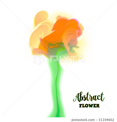 Abstract glitch flower with distorted petal - Stock Illustration [31194602] - PIXTA