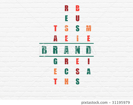 Marketing concept: Brand in Crossword Puzzle - Stock Illustration ...