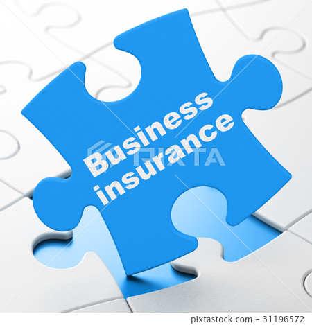 Insurance concept: Business Insurance on puzzle - Stock Illustration ...