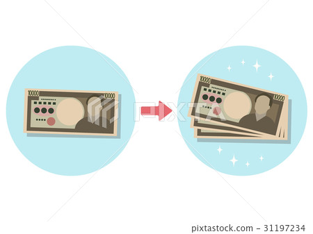 Illustration material Increase money - Stock Illustration [31197234 ...