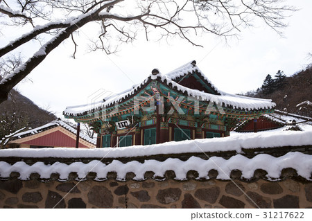 Baekyangsa Temple, Changseong County, Jeonnam... - Stock Photo ...