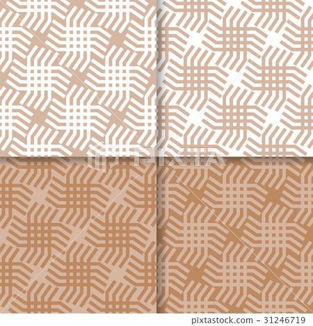 Seamless pattern. Set Colored geometric background - Stock Illustration ...