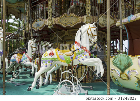 Merry-go-round amusement park merry-go-round... - Stock Photo [31248822 ...