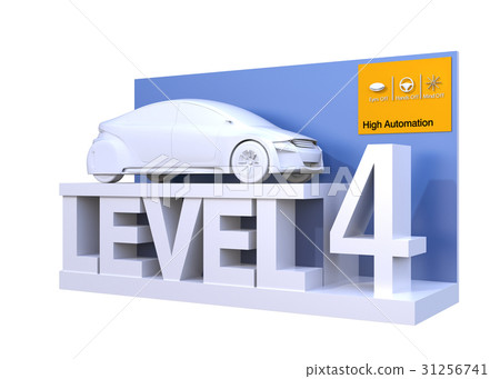 Concept of automatic driving level... - Stock Illustration [31256741 ...