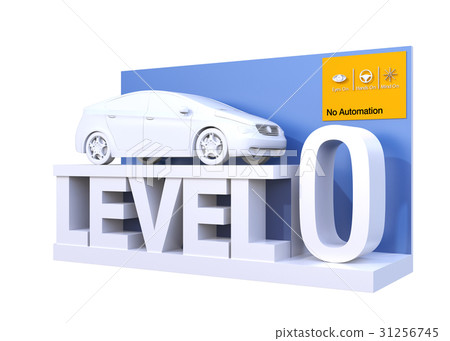 Concept of automatic driving level... - Stock Illustration [31256745 ...