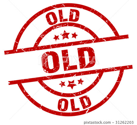 old round red grunge stamp - Stock Illustration [31262203] - PIXTA