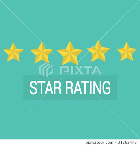 Review rating vector, customer reviews stars rate - Stock Illustration ...