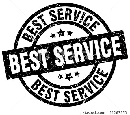 best service round grunge black stamp - Stock Illustration [31267353 ...