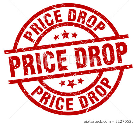 price drop round red grunge stamp - Stock Illustration [31270523] - PIXTA