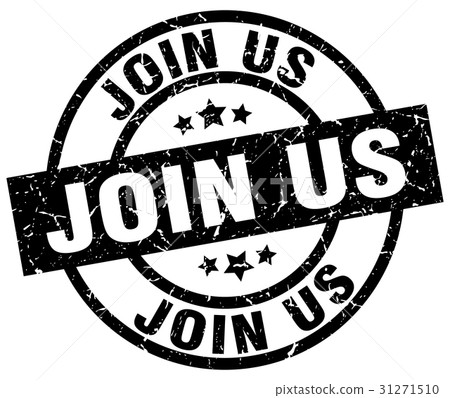join us round grunge black stamp - Stock Illustration [31271510] - PIXTA