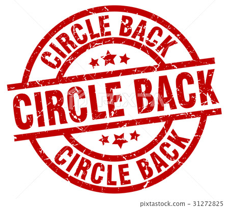 circle back round red grunge stamp - Stock Illustration [31272825] - PIXTA