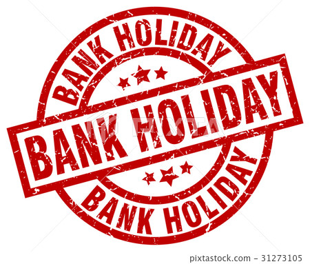 bank holiday round red grunge stamp-插圖素材 [31273105] - PIXTA圖庫