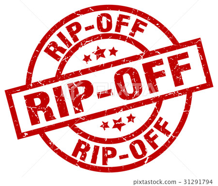 rip-off round red grunge stamp - Stock Illustration [31291794] - PIXTA