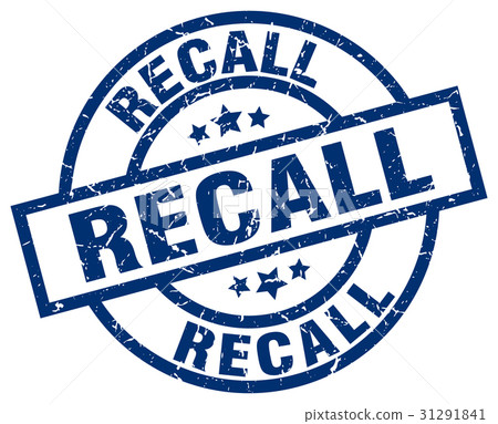 recall blue round grunge stamp - Stock Illustration [31291841] - PIXTA