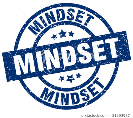 mindset blue round grunge stamp - Stock Illustration [31293927] - PIXTA