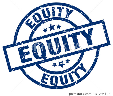equity blue round grunge stamp - Stock Illustration [31295122] - PIXTA