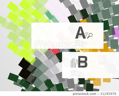 Colorful lines, rectangles and stripes with option - Stock Illustration ...