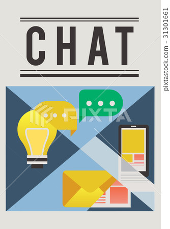People chat text message e-mail conversation - Stock Illustration ...