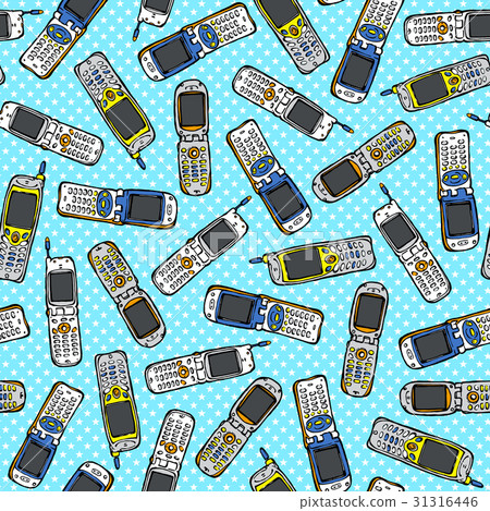 Mobile phone pattern - Stock Illustration [31316446] - PIXTA