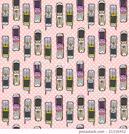 Mobile phone pattern - Stock Illustration [31316452] - PIXTA