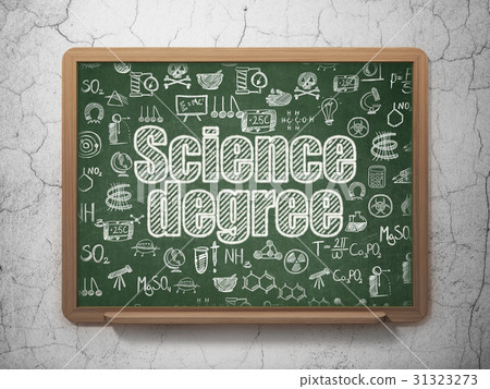 Science concept: Science Degree on School board - Stock Illustration ...