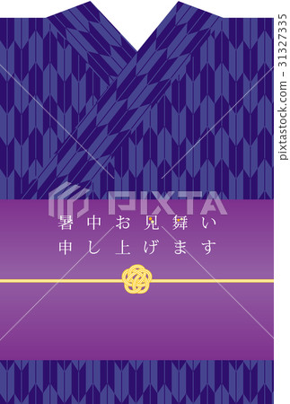 Yukata 's hot summer template - Stock Illustration [31327335] - PIXTA