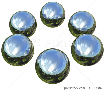 Hexagonal shaped metal ball clipping - Stock Illustration [31333382 ...