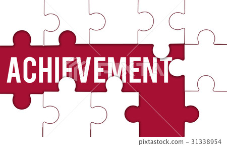 Success Achievement Improvement puzzle pieces - Stock Illustration ...