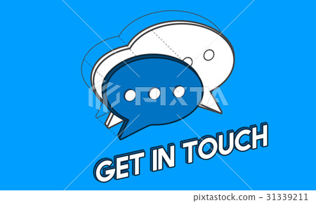 Chat Bubble Message Social Media Graphic - Stock Illustration [31339211 ...