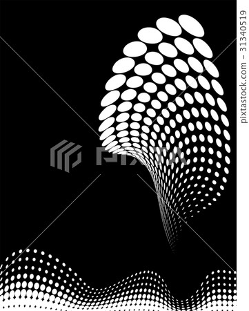 Background Composition, Web Template (Halftone) - Stock Illustration ...