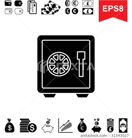 Money Vault Icon - Stock Illustration [31343027] - PIXTA