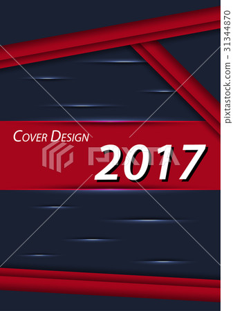 Red and blue abstract cover design . - Stock Illustration [31344870 ...