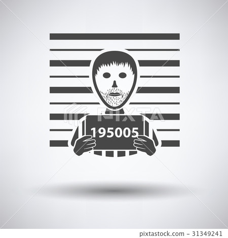 Prisoner in front of wall with scale icon-插圖素材 [31349241] - PIXTA圖庫