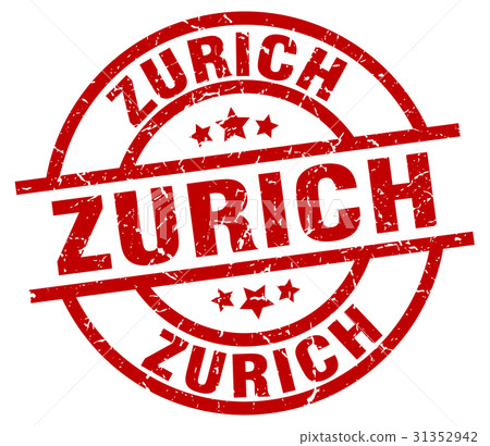 Zurich red round grunge stamp-插圖素材 [31352942] - PIXTA圖庫