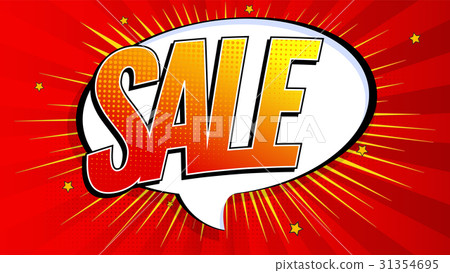 Sale pop art splash background, explosion in - Stock Illustration ...