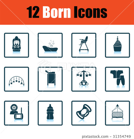 Set of born icons - Stock Illustration [31354749] - PIXTA
