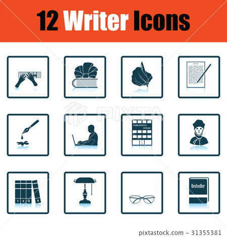 Set of writer icons - Stock Illustration [31355381] - PIXTA