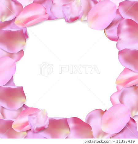 Rose petals frame - Stock Illustration [31355439] - PIXTA