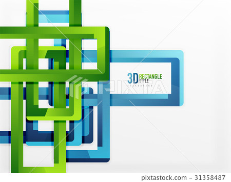 Rectangle tube elements, vector background - Stock Illustration ...