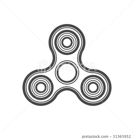 Fidget spinner line vector icon. - Stock Illustration [31363952] - PIXTA